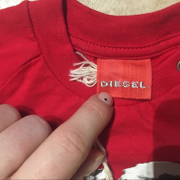 Diesel | Shirts & Tops | Diesel Toddler Boy Red Long Sleeve | Poshmark
